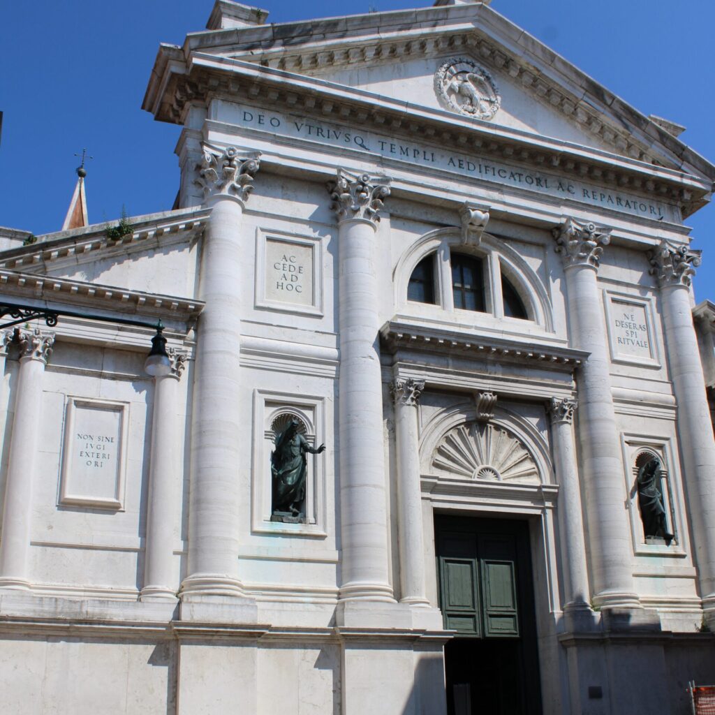 Facade and sculpture, San Francesco della Vigna – Venice in Peril